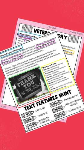 Veterans Day Activities Veterans Day Reading, Writing, & Math NO PREP ...