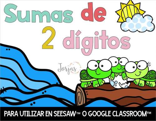 Sumas de 2 dígitos Addition with regrouping in Spanish DIGITAL | TPT