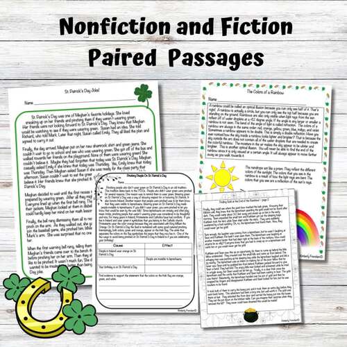 March Fiction & Nonfiction Paired Passages | Reading Comprehension ...