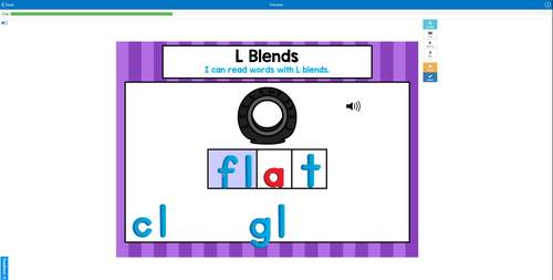 Beginning Blends Phonics Boom Cards Digital Task Cards by First Thinkers