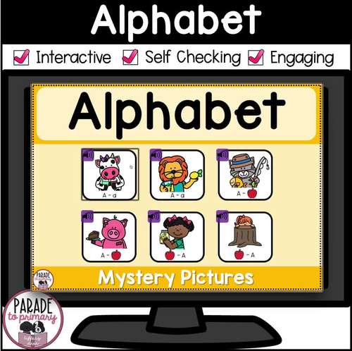 DIGITAL Alphabet Mystery Pictures - Boom & Google Slides - Preschool ...