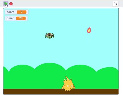 Bug Attack Coding Project – Scratch Game Programming Activity Grades 8-10