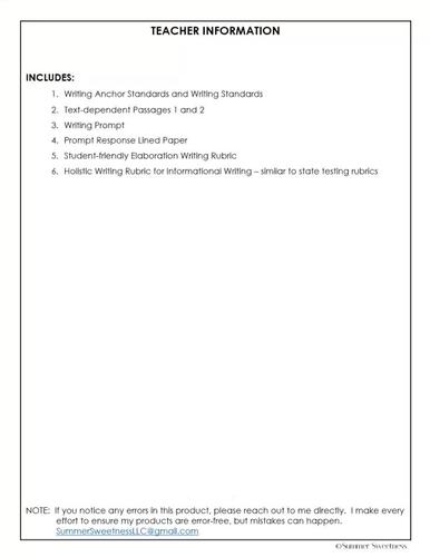 4th Grade Writing Prompt | March Writing and Elaboration Practice