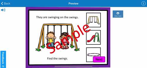 Open Ended Task Cards Let's Go to the Park BOOM Card Deck Speech Language