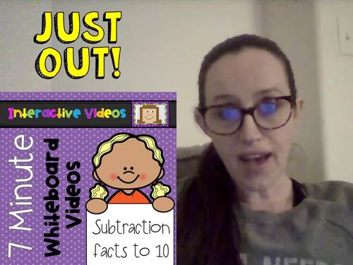 7 Minute Whiteboard Videos - Subtraction Facts to 10 by The Primary Techie