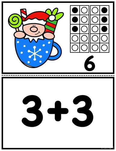 Christmas Doubles Matching Task Cards | Addition & Subtraction | 1st ...