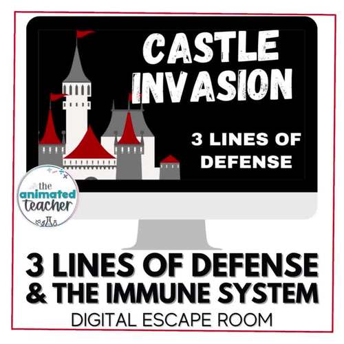 3 Lines of Defense Immune System Digital Escape Room Science Activity