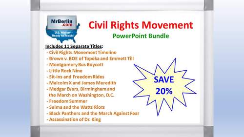 Civil Rights Movement PowerPoint Bundle by MrBerlin | TPT