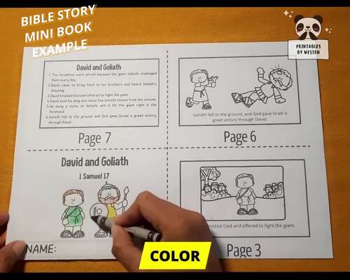 Jesus Mini Book for Kids Bible Activity Lesson by Printables by Westen