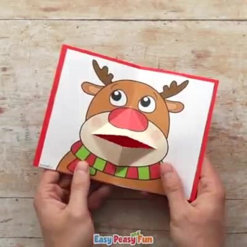 Printable Christmas Pop up Card Templates Craftivity Christmas Craft