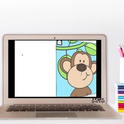 Feed the Monkey Articulation BOOM Cards™ | Speech Therapy by Jenn Alcorn