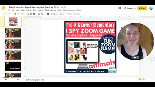 Fun Friday Zoom Activity | I Spy Food | Distance Learning Game #3