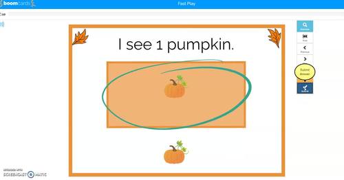 Fall "I see" Counting 1-10 Boom Cards by Wendy's Montessori | TpT