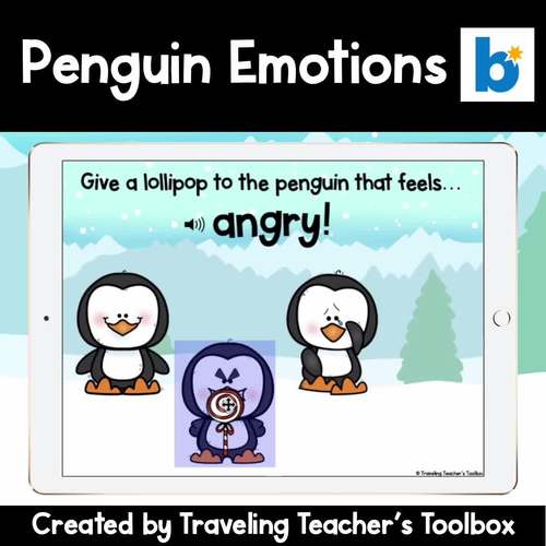 Penguin Emotions Boom Cards by Traveling Teacher's Toolbox | TPT