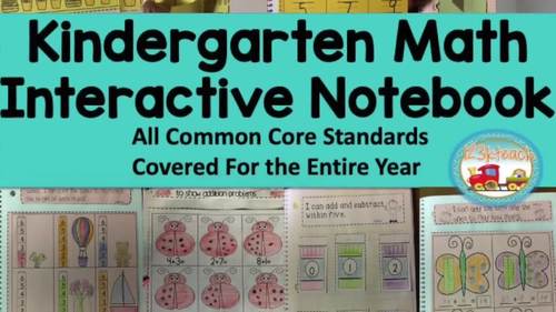 Kindergarten Math Interactive Notebook, Print or Digital, Common Core ...