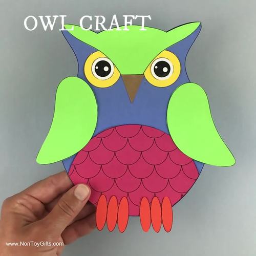 Owl Craft - Fall Craft Activity - Autumn Craft - Bulletin Board - Owl Theme
