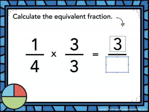 5th Grade Equivalent Fractions Worksheets and Google Slides Comparing ...