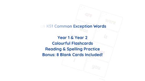 Common Exception Words Flashcards | Phonics & Spelling Printables ...