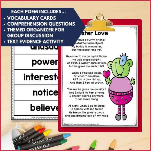 Winter Poem of the Week Fluency Activities Winter Poetry | TPT