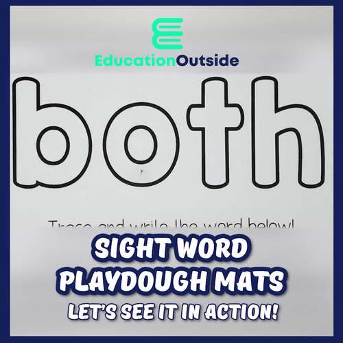 Sight Word Playdough Mats (2nd Grade Dolch) - Printable Set | TPT