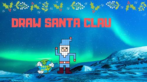 Christmas Graph Paper Drawings by Prof Aline | TPT