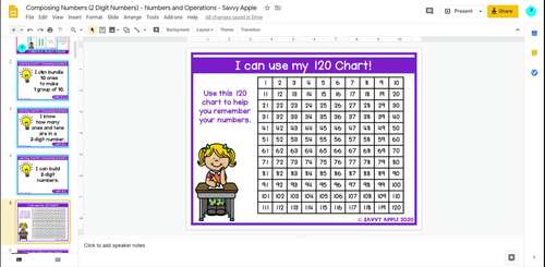 Composing Numbers 2 Digit Google Slides Google Classroom Distance Learning