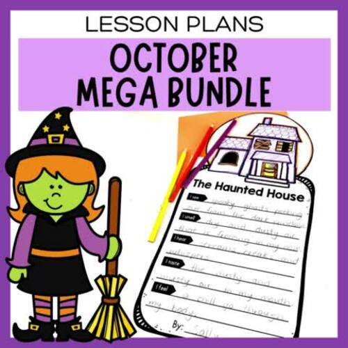 October Activity Bundle | Halloween Writing Activities & Book Studies