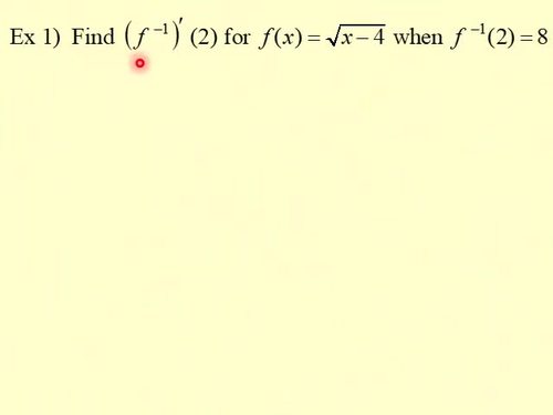 Inverse Functions and their Derivatives by Math PowerPoint Lessons
