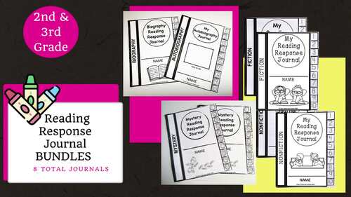 2nd Grade and 3rd Grade Differentiated Reading Response Writing Journals