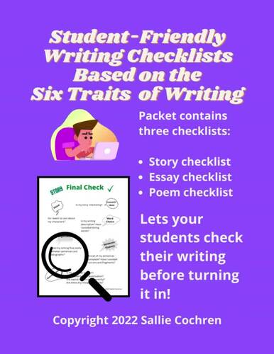 Student-Friendly Writing Checklists | TPT