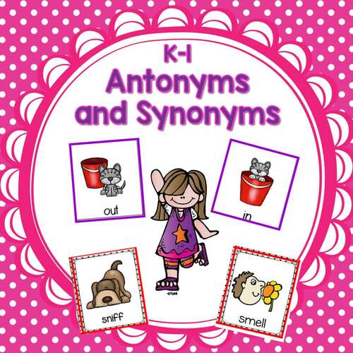 Synonyms Antonyms Anchor Charts Center Activities Worksheets | TPT