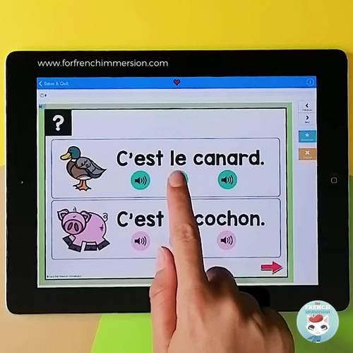 French Reader Activity Book 01 LEVEL A: Farm Animals | French Boom Cards