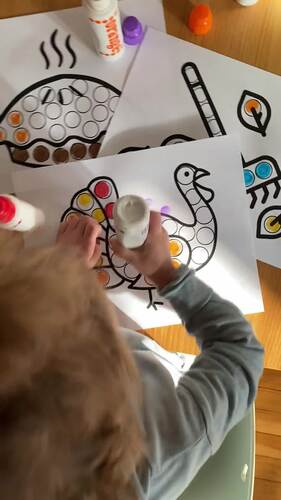 Thanksgiving Dot Art, November No Prep, Thanksgiving Dot Marker, Turkey ...