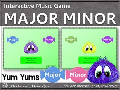 Elementary Music Major Minor Tonality Activity Melody Game {Yum Yums}