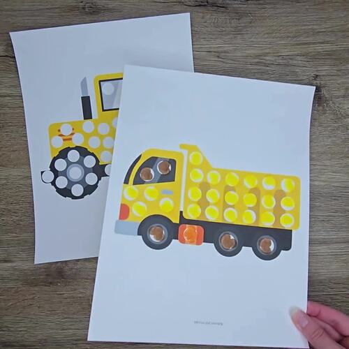 Construction Do A Dot Printables by HH Fun and Learning | TPT