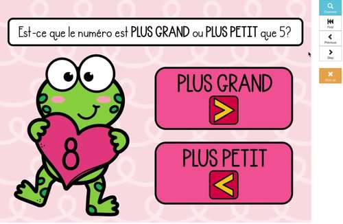 French Boom Cards - Bigger/Smaller than by Fun in French Immersion