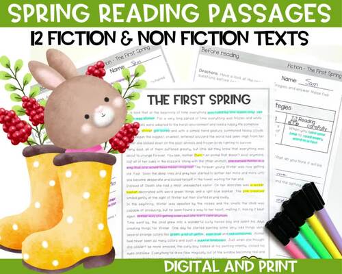 Spring Reading Comprehension Passages, After Spring Break Activities ...