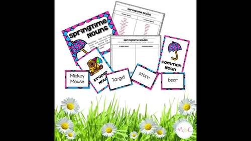 April Second Grade Math and Literacy Centers | Spring Themed | Hands On