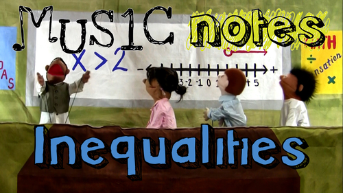 Inequalities by Music Notes | TPT