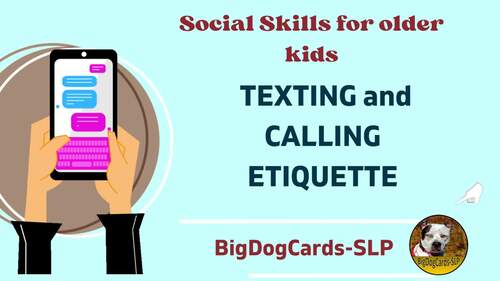 Texting and Cell Phone Etiquette GOOGLE, BOOM and WORKSHEETS Lesson