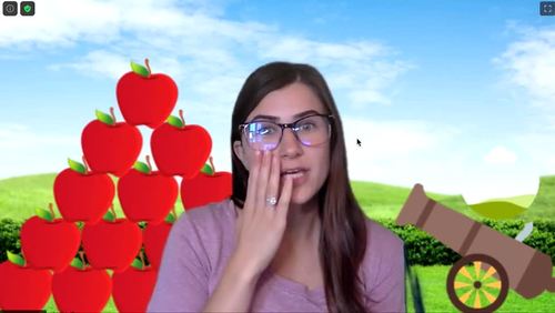 Smashing Apples GREEN SCREEN Activity- Editable: NO PRINT | TPT