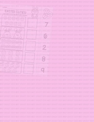 Easter Counting to 10 Cut and Paste Math Worksheets Number Matching ...