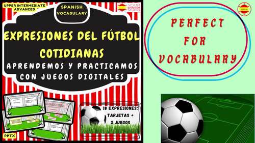 No-Prep Spanish Vocabulary Game: Football Expressions | Expresiones ...