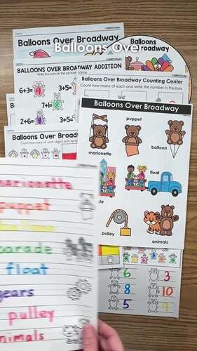 Balloons Over Broadway Activities Worksheets, Writing, Vocabulary ...