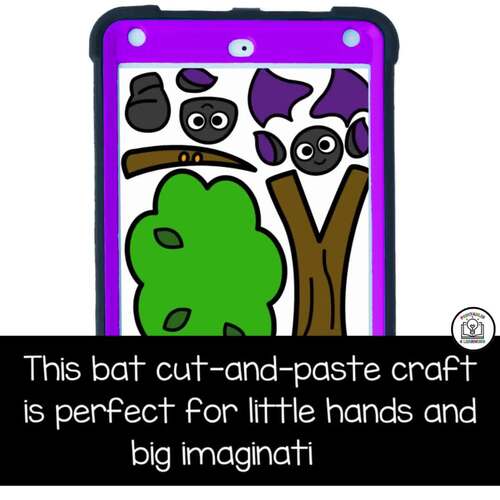 Halloween Bat Cut and Paste Craft with Visual Directions | TPT