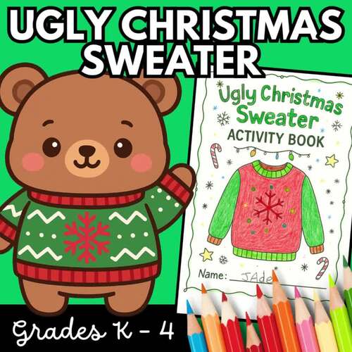 Ugly sweater template christmas: Christmas Ugly Sweater Activity ...