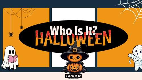 Who Is It? - Halloween Edition by Tandem Speech Services | TPT