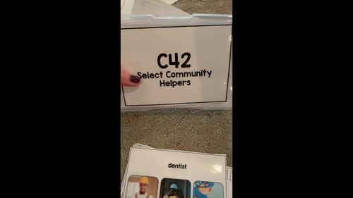 Community Helper Task Cards [ABLLS-R Aligned C42, G31] by The Autism Helper