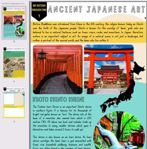 Ancient Japanese Art: Art History Survey Fact File by Teach Art History
