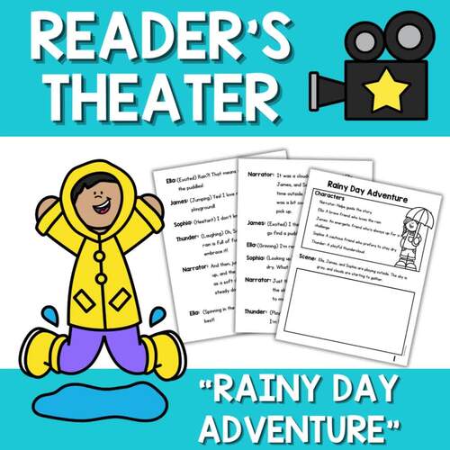 Spring Rain Readers Theater Reading | Rainy Day Fun Skit Play Reading ...